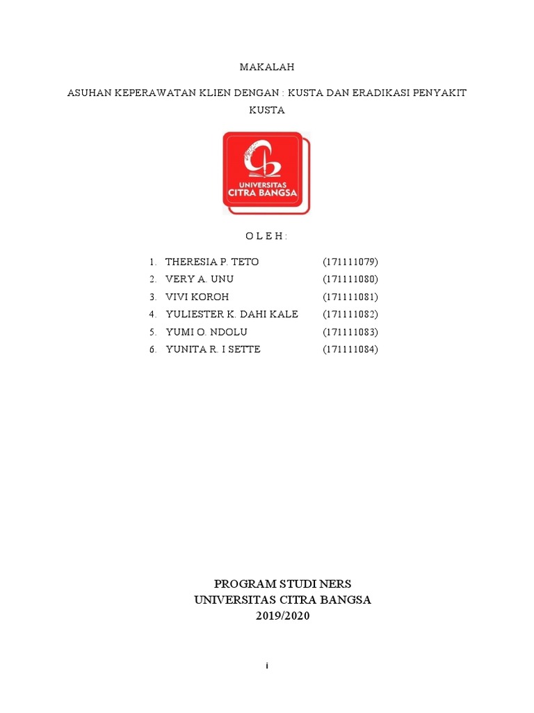 Kel. 1 Penyakit Kusta | PDF