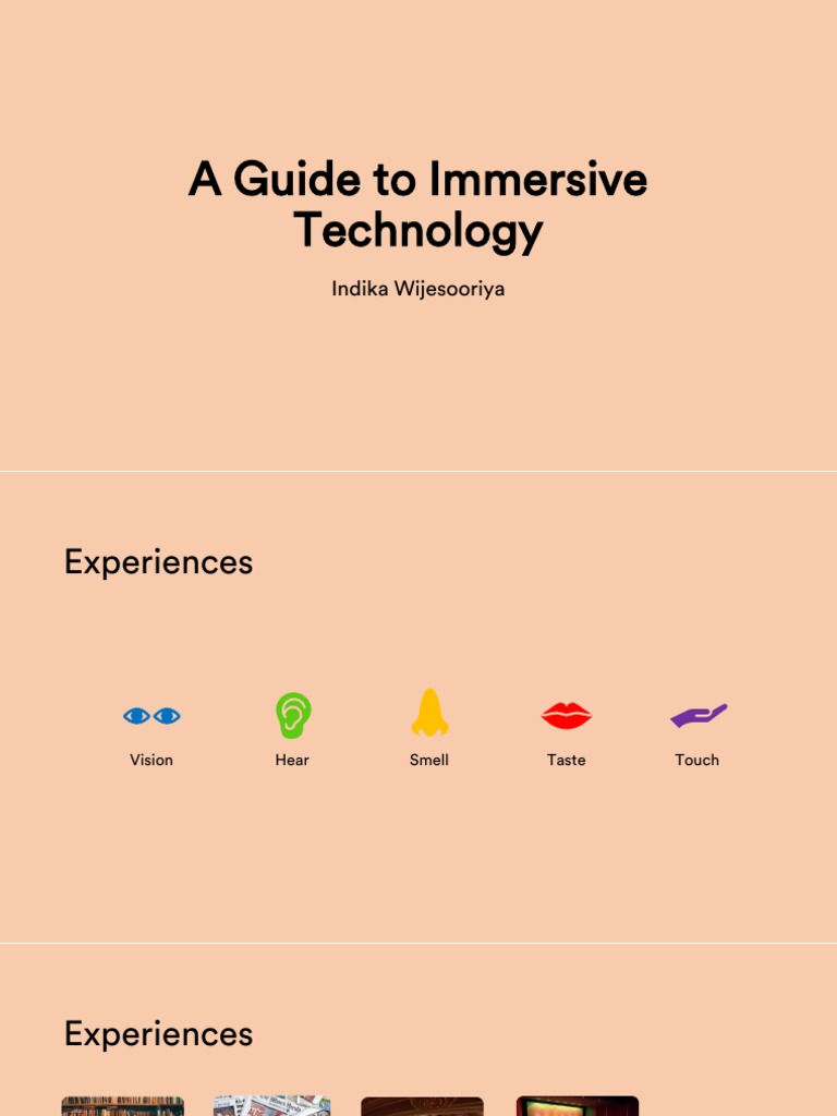Guide to Immersive Technology Insights | PDF