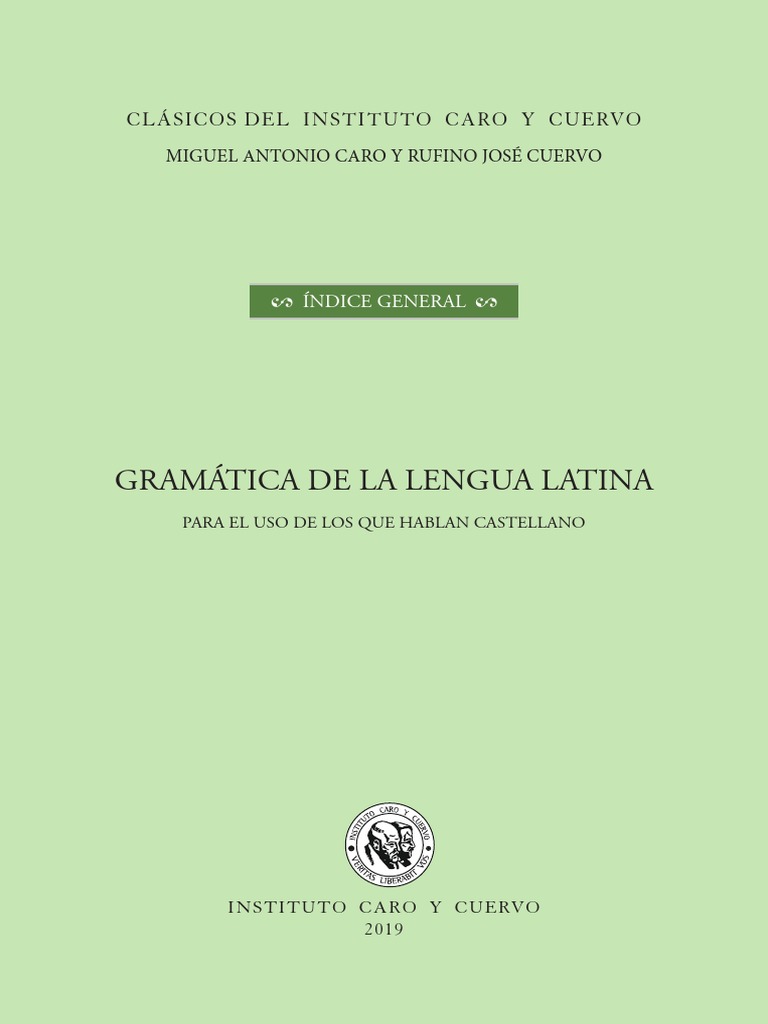 Gramatica Lengua Latina | PDF | Adjetivo | Palabra