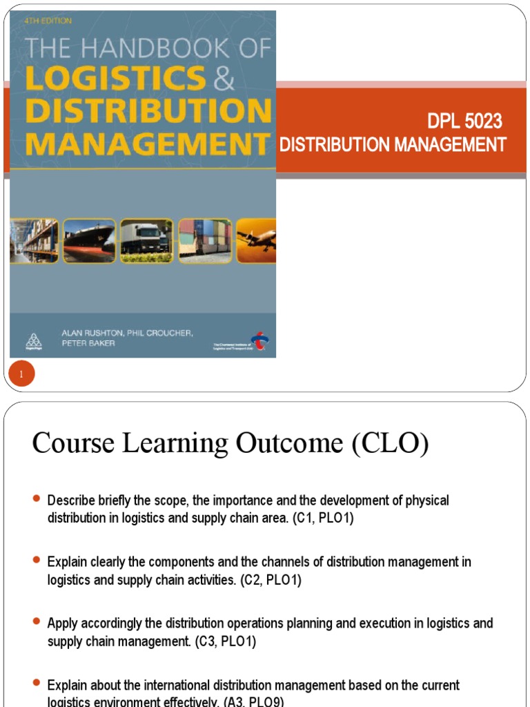 Chapter 1.1 Introduction To Distribution Management | PDF | Warehouse ...