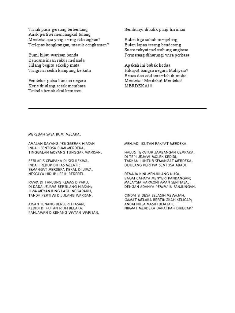 Pantun Merdeka | PDF