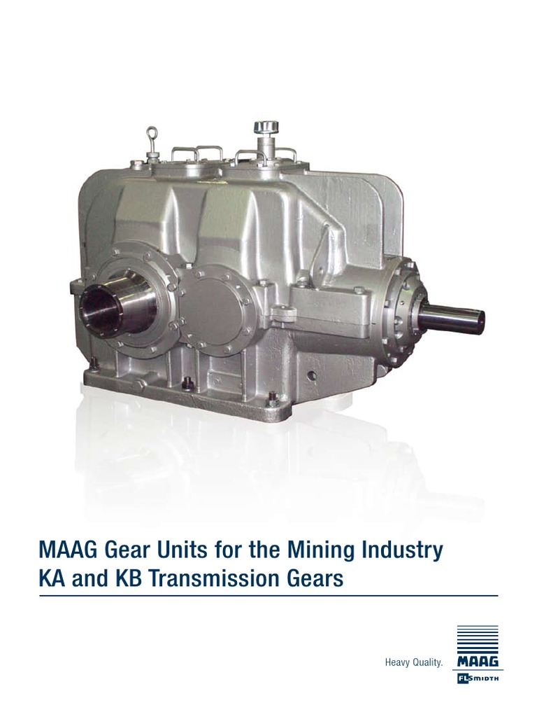 MAAG Gear KA and KB Brochure | PDF | Transmission (Mechanics) | Gear