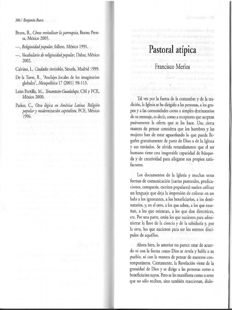 Pastoral Atípica - Francisco Merlos PDF | PDF