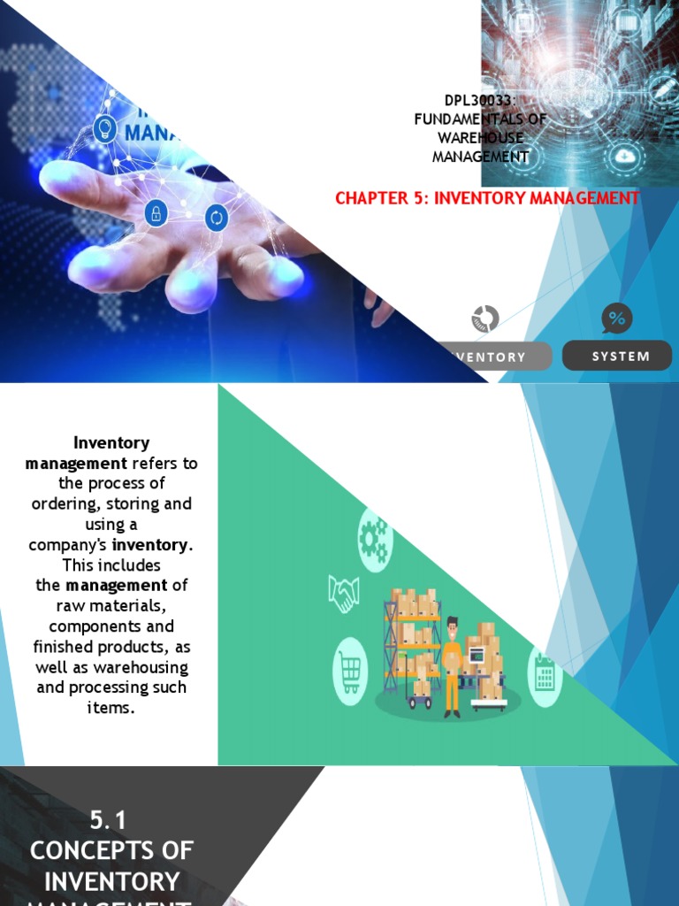 Chapter 5: Inventory Management: DPL30033: Fundamentals of Warehouse Management | PDF ...