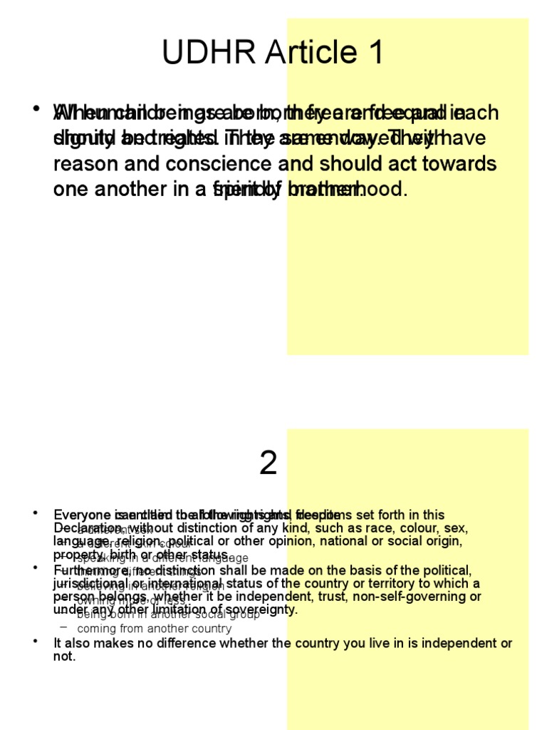 UDHR | PDF | Rights | Crime & Violence