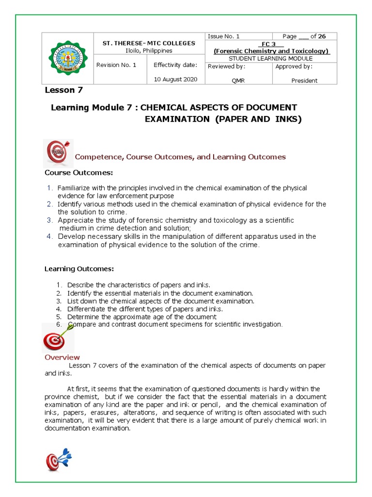 Chemical Analysis of Papers and Inks: A Key Forensic Approach to ...
