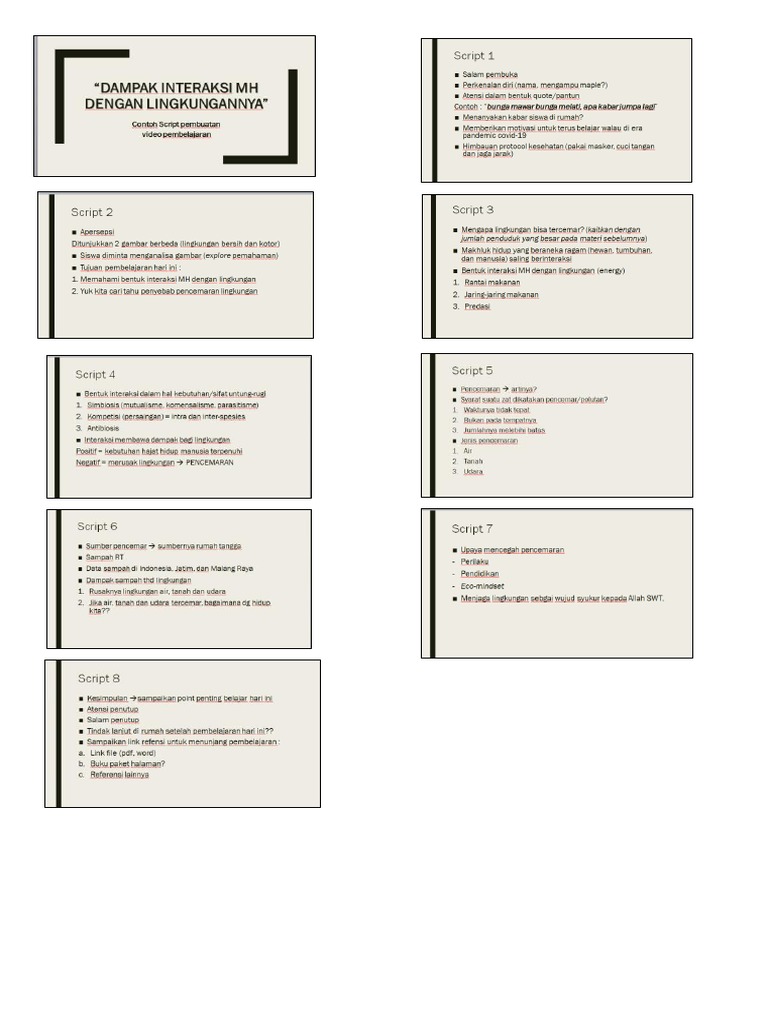 Contoh Script Video PDF | PDF