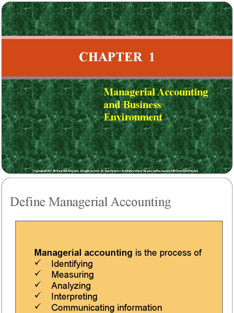 Introduction Managerial Accounting | PDF | Management Accounting ...