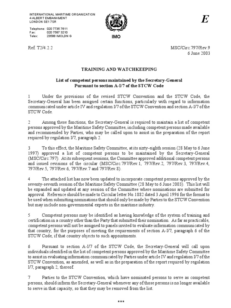 4 Albert Embankment London Se1 7Sr Telephone: 020 7735 7611 Fax: 020 ...