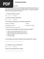 Pyetësor Për Nxënësit | PDF