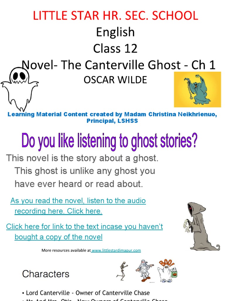 The Canterville Ghost Class 12 2 PDF | PDF