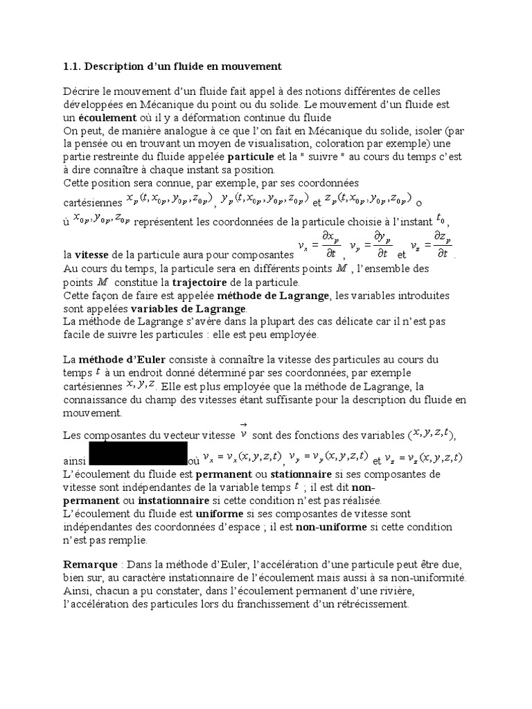 Word | PDF | Fluide | Écoulement laminaire