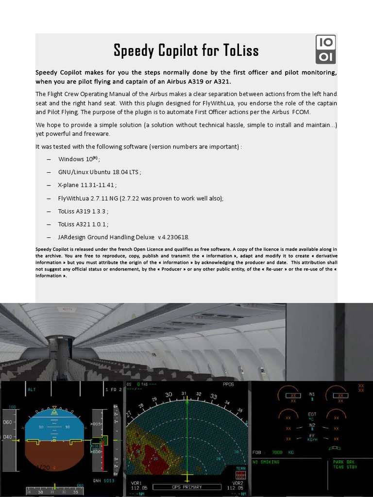 Speedy Copilot - For - ToLiss | PDF | Takeoff | Flap (Aeronautics)