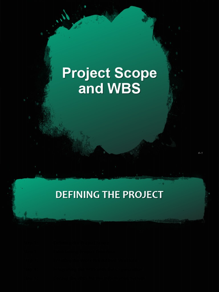 Project Scope and WBS Guide | PDF | Business
