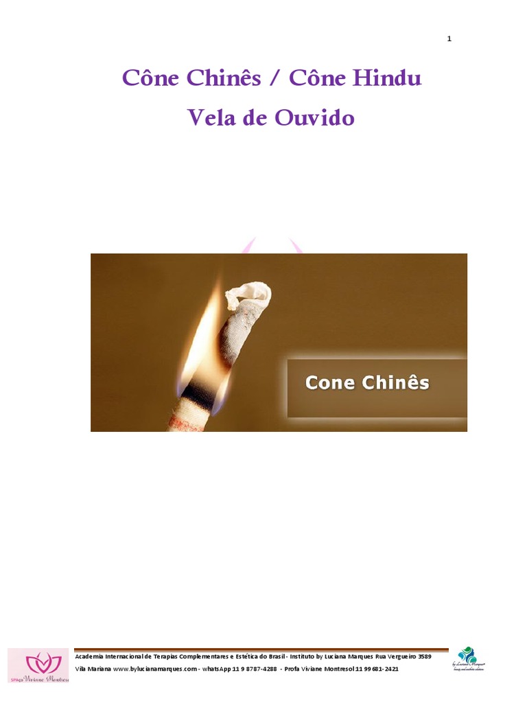 Apostila - Cone Chines PDF | PDF | Doença de Ménière | Orelha