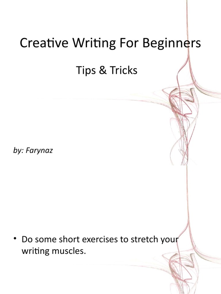 Creative Writing For Beginners | PDF