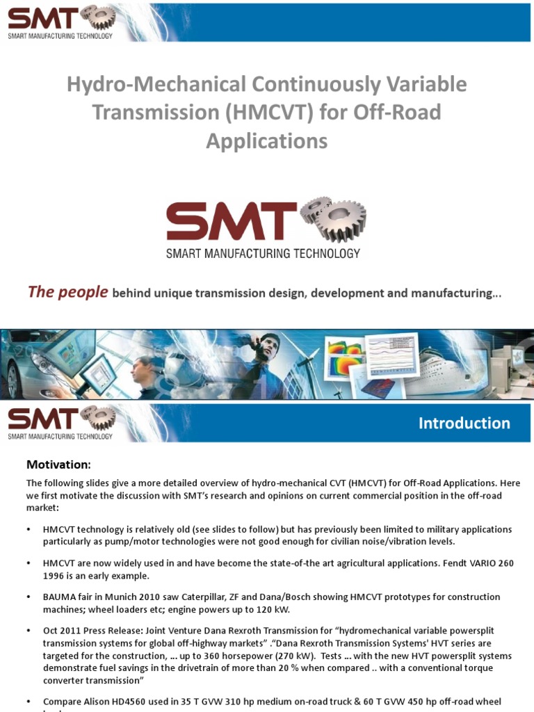 12 - HMCVT Report of SMT | PDF | Transmission (Mechanics ...
