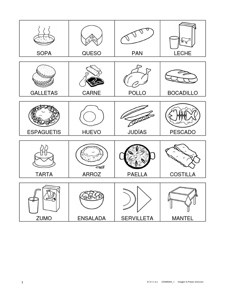Una sopa de letras sobre alimentos | PDF | Comportamientos alimenticios ...