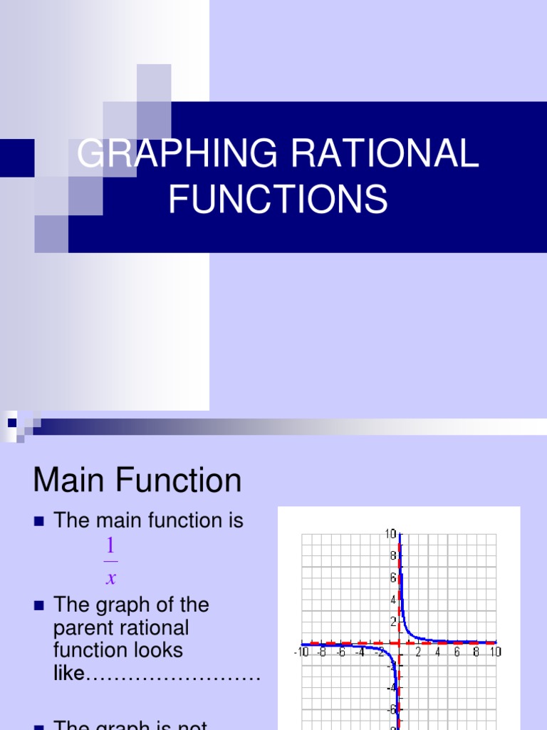 IV) Graphing Rational Functions PDF | PDF | Asymptote | Fraction ...