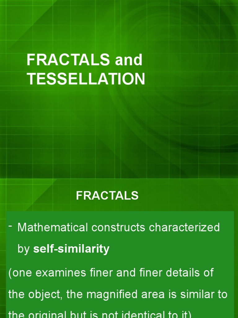 Fractals and Tessellations | PDF | Fractal | Elementary Geometry