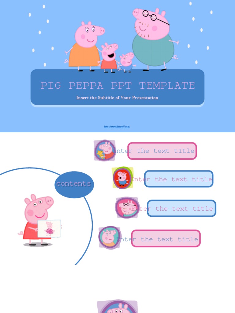 Peppa Pig PowerPoint Template | PDF