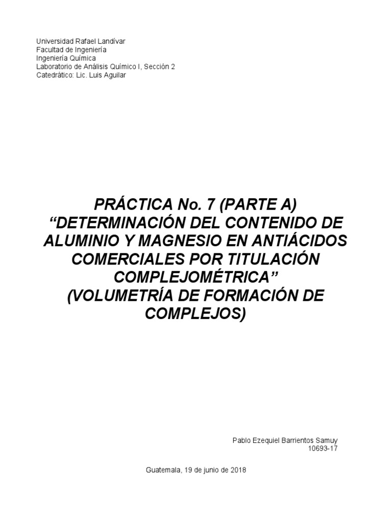 Práctica 7a - Aqi | PDF | Valoración | Química