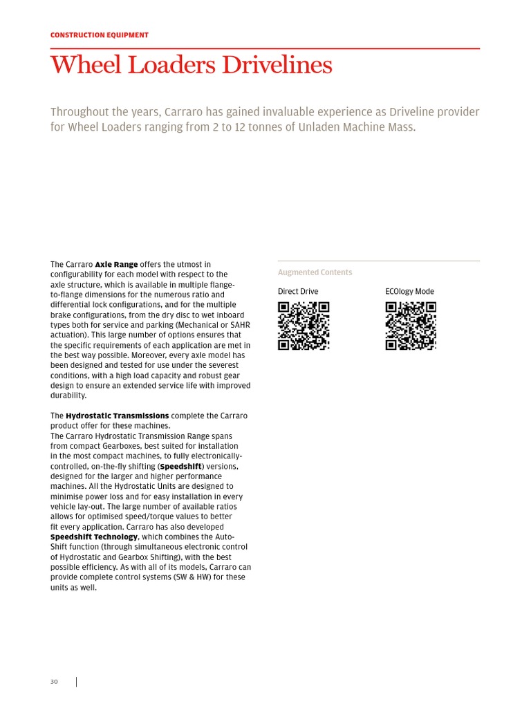 Wheel Loaders Drivelines | PDF | Transmission (Mechanics) | Vehicles
