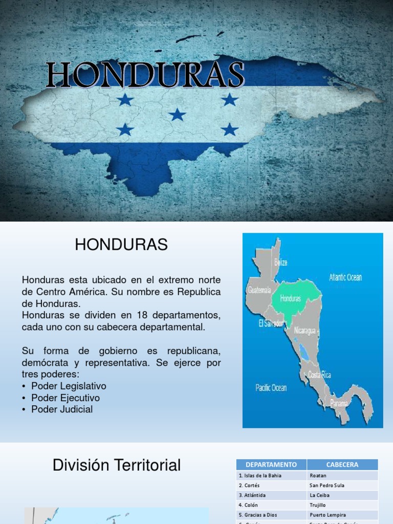 División Territorial de Honduras | PDF | Honduras | Organismos