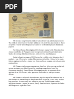 Sample Template For NBI CLEARANCE | PDF