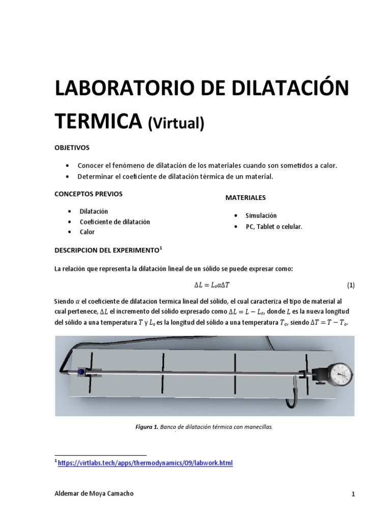 Guia 06 Dilatacion Termica | PDF | Expansión térmica | Calor
