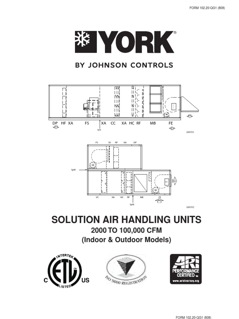 Air Handling Units - Equipment Guide | PDF | Hvac | Ventilation ...