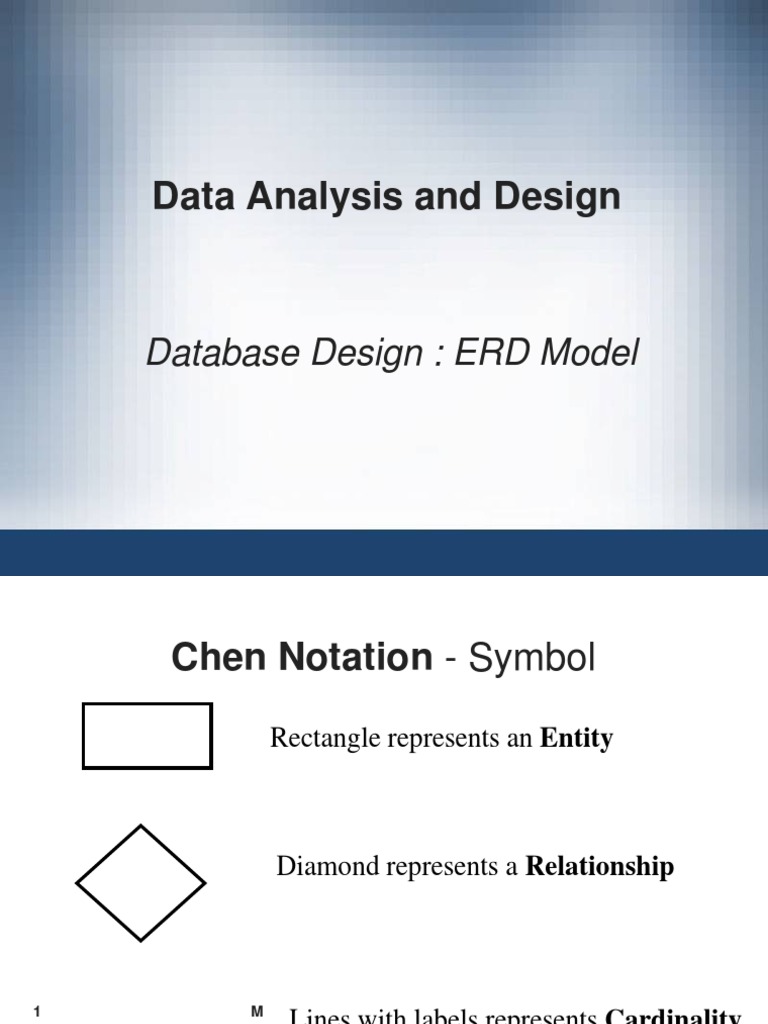 Database Design - ERD Model (Chen Crowfoot) PDF | PDF | Data Management ...