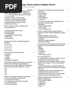 Urinary System Test Questions & Answers | PDF | Urinary System | Kidney