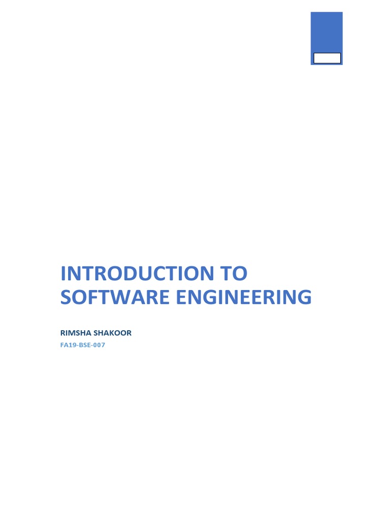 Introduction To Software Engineering | PDF | Software Testing ...