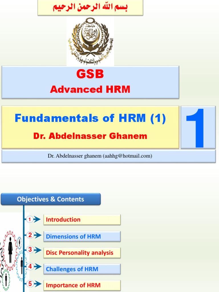 1 Fundamentals of HRM1 | Download Free PDF | Human Resource Management | Human Resources