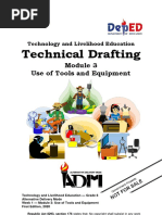 TLE-LE 9 - Q1 - W1 - Mod1 - TECHNICAL DRAFTING PDF | PDF | Technical Drawing | Drawing