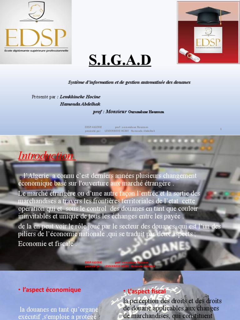 Exposé SIGAD | PDF | Algérie | Banques