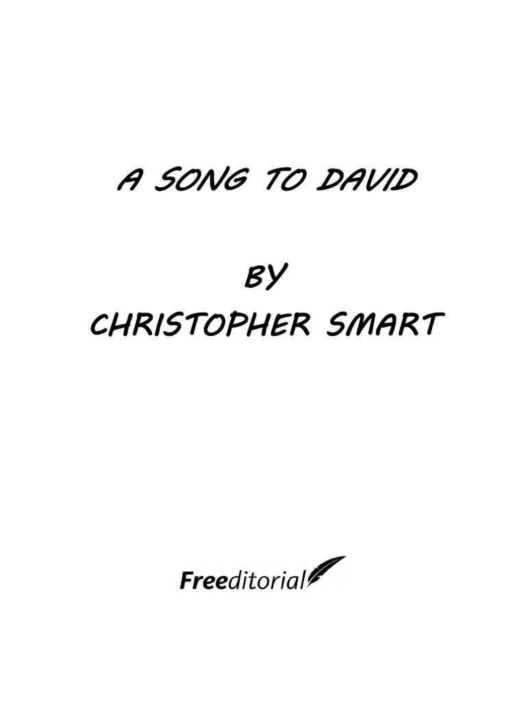 A Song To David: BY Christopher Smart | PDF
