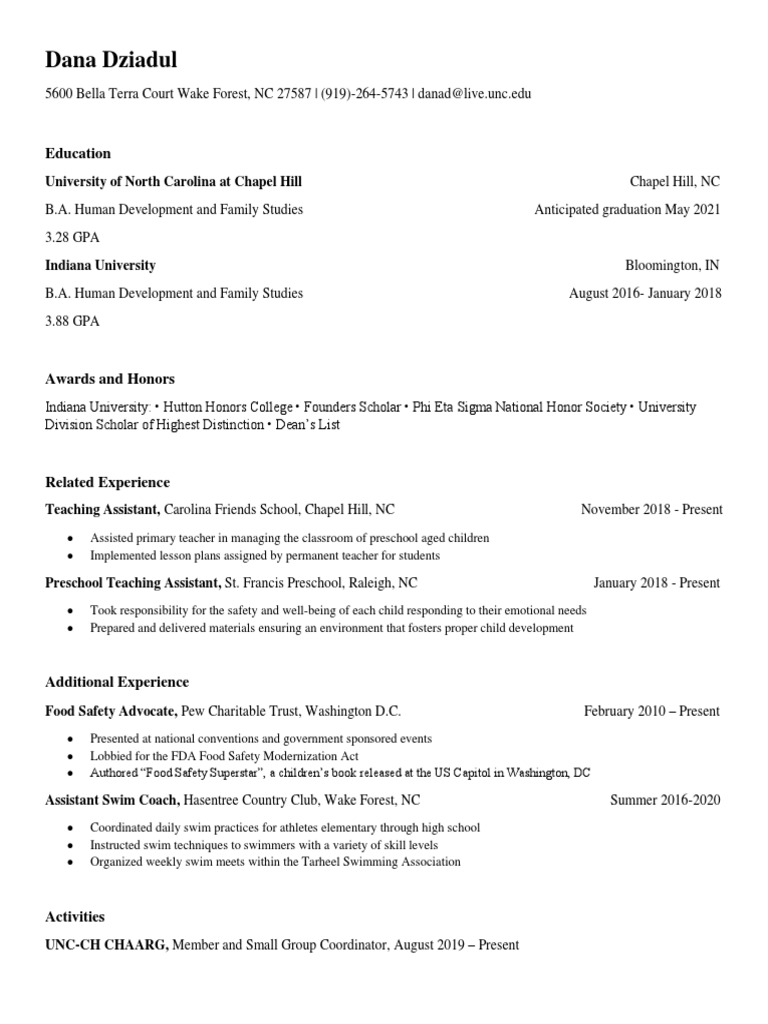 2020 Resume | PDF
