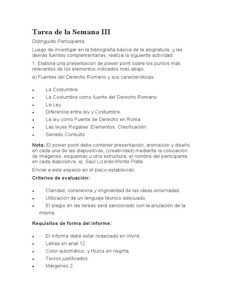 Tarea de La Semana III | PDF | Arte | Informática