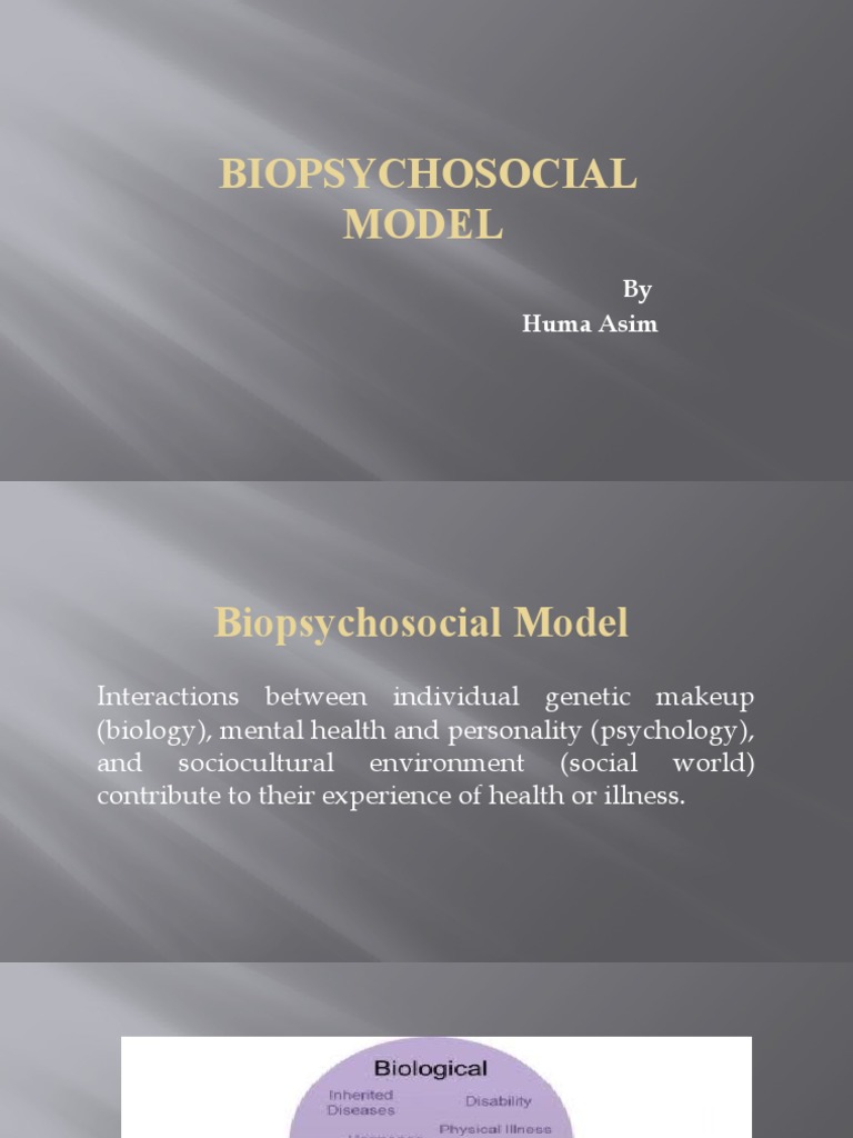 Biopsychosocial Model of Health | PDF | Mental Disorder | Major ...