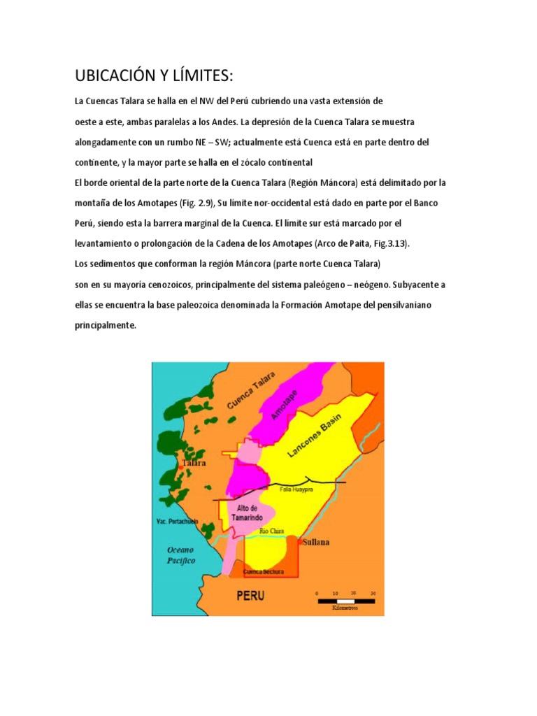 La Cuenca Talara | Descargar gratis PDF | Falla (geología) | Ciencias ...