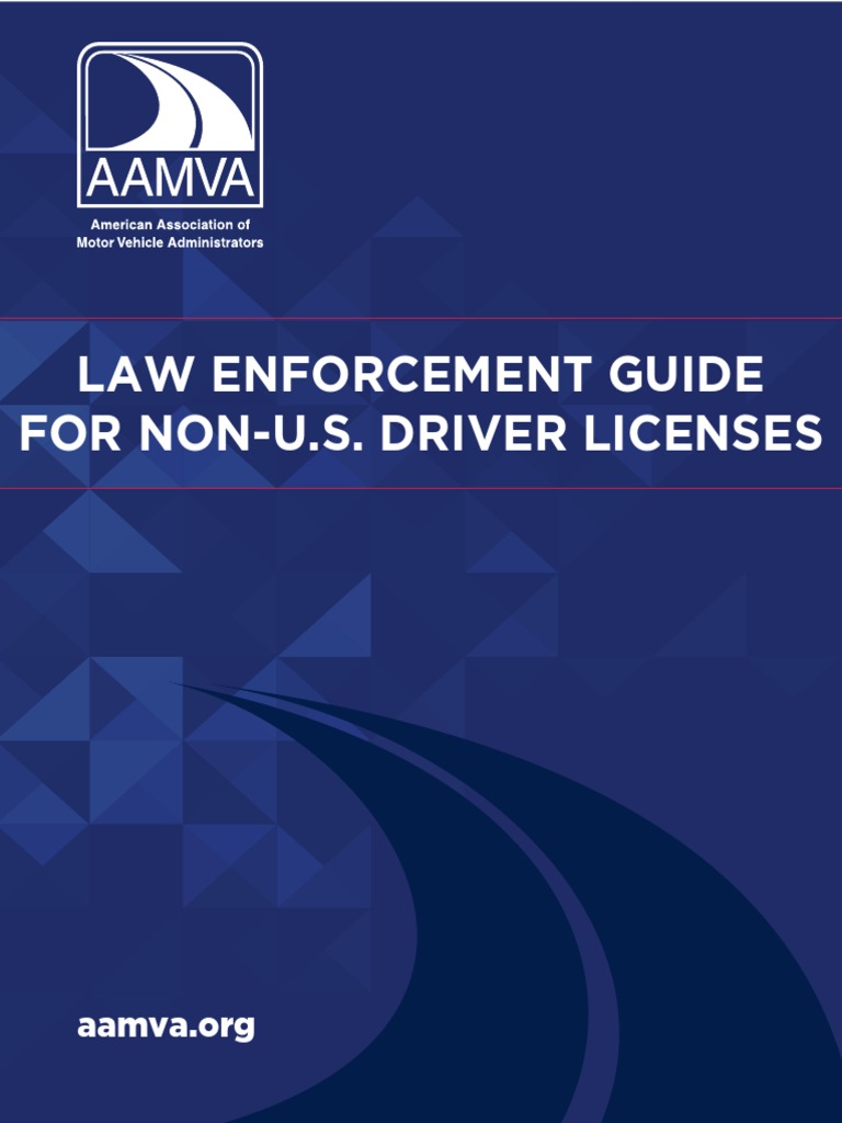 Law Enforcement Guide For Non-U.S. Driver Licenses | PDF | Driver's ...
