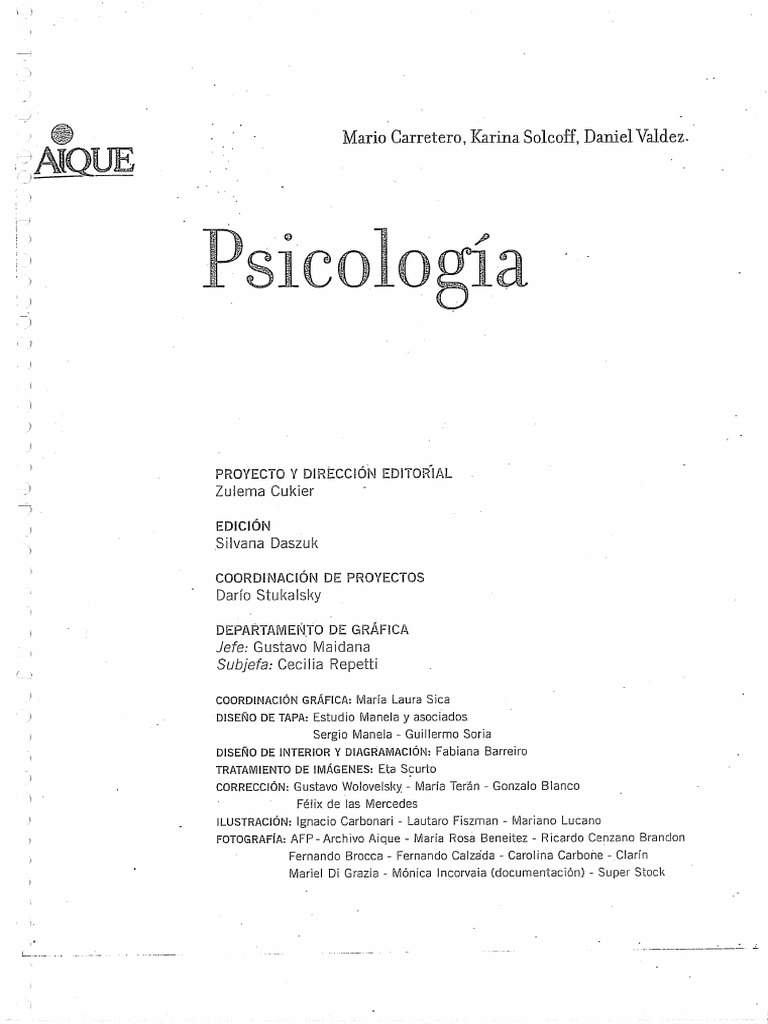 Carretero Mario - Psicologia | PDF