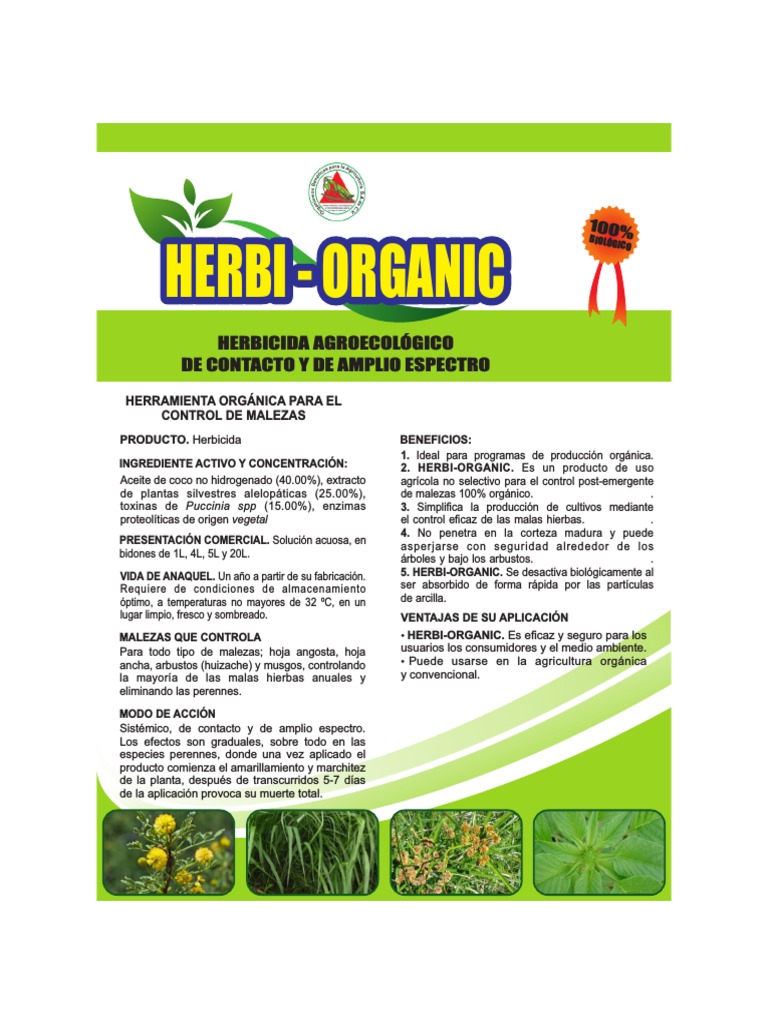 Herbi Organic | PDF | Agricultura | Química Orgánica