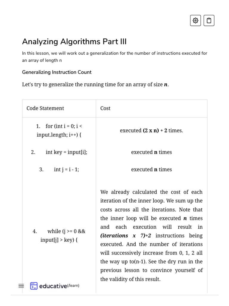 Analyzing Algorithms Part III | PDF | Iteration | Control Flow