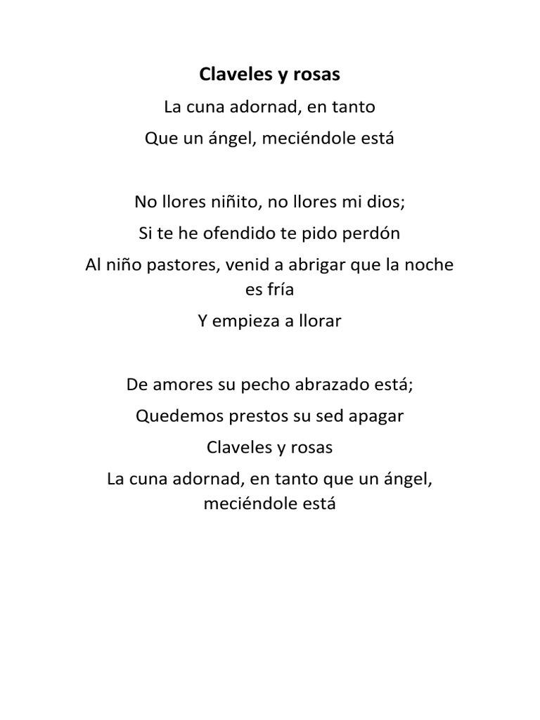 Claveles y Rosas | PDF