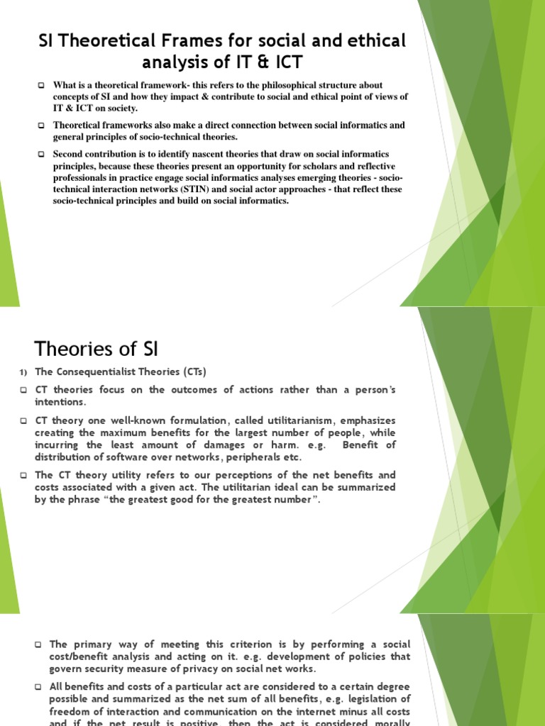 SI Theoretical Frameworks | PDF | Computer Science | System