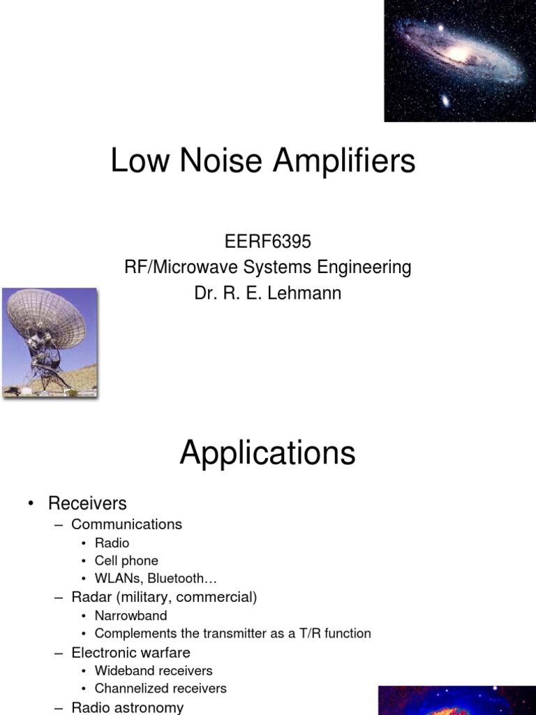 Low Noise Amplifiers, Rev A | PDF | Transistor | Electronics