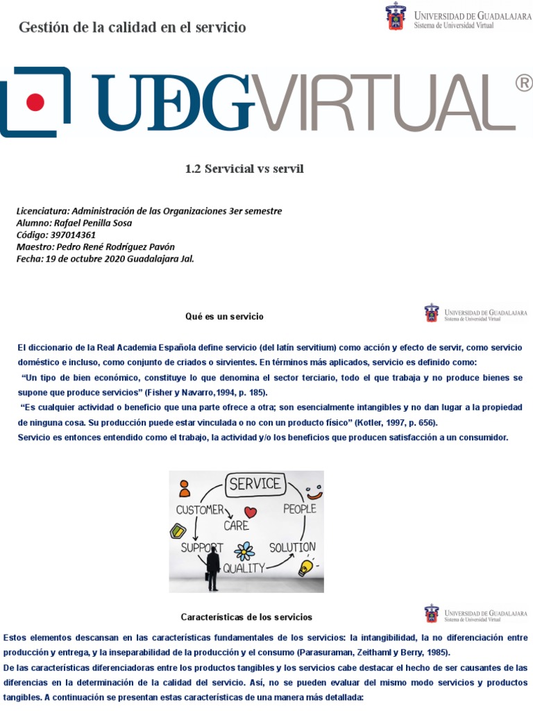 Servicial Vs Servil | PDF | La satisfacción del cliente | Calidad ...